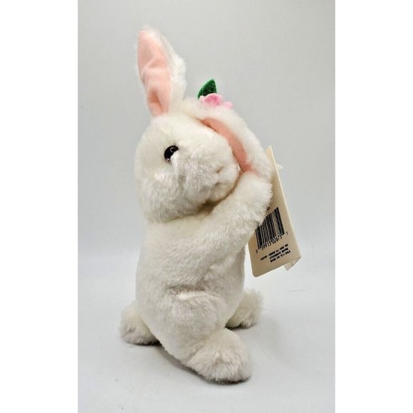 Russ | Toys | Russ Vintage Luv Pet White Rosey Rabbit Bunny Plush ...